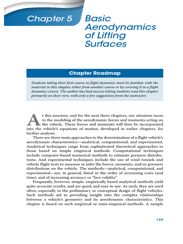 Modern Flight Dynamics - (Chapter 5 Basic Aerodynamics of Lifting Surfaces) | PDF | Airfoil ...