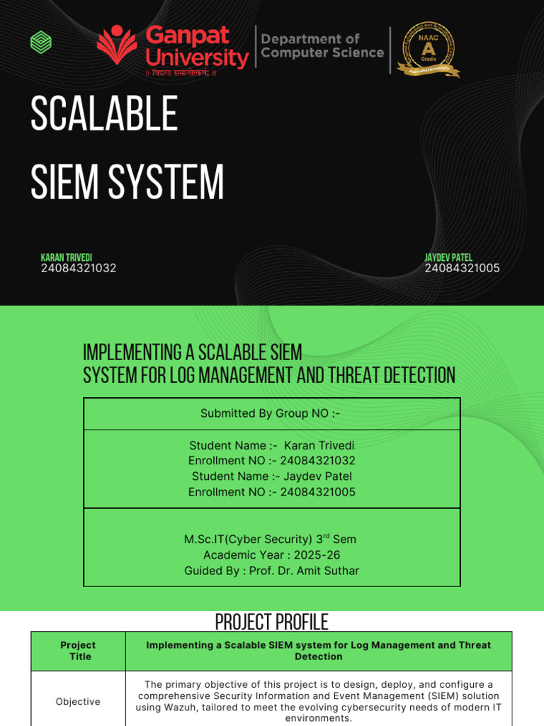 SIEM Deployment Karan Trivedi | PDF | Computer Security | Security