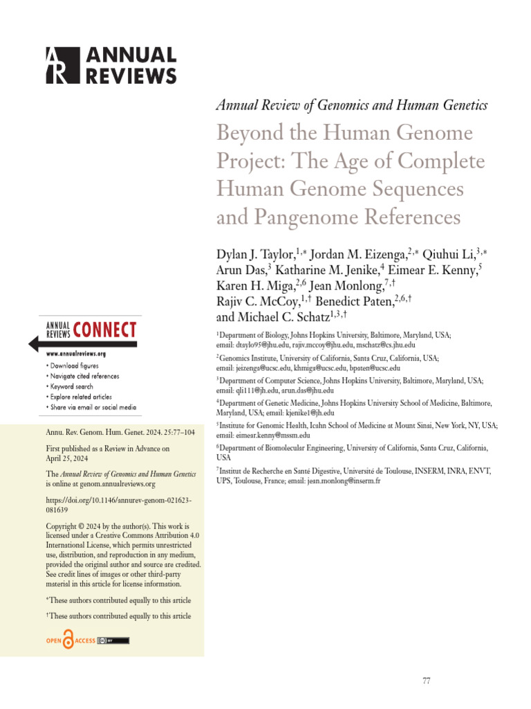 Human Pangenome 02 | PDF | Human Genome | Dna Sequencing
