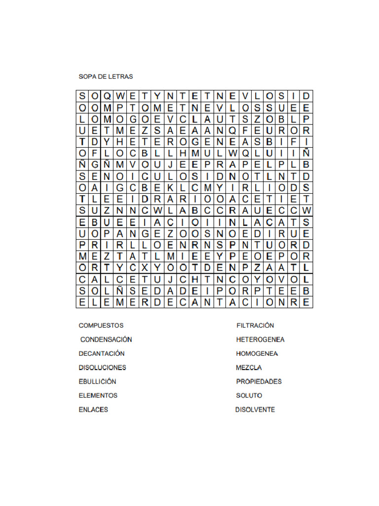 Actividades de Quimica | PDF
