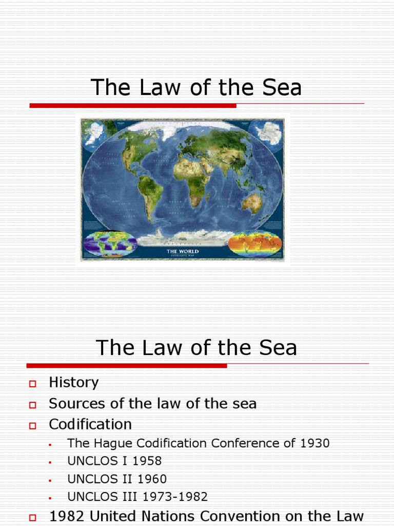 PP law of the sea | Territorial Waters | United Nations Convention On ...