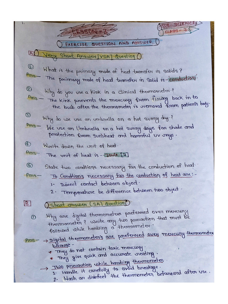 Heat Ex-Ans&Que | PDF