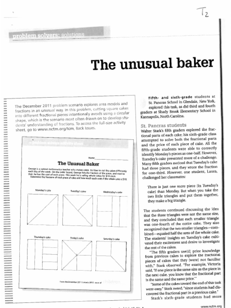 1-The Unusual Baker-Problem Solvers Solutions | PDF