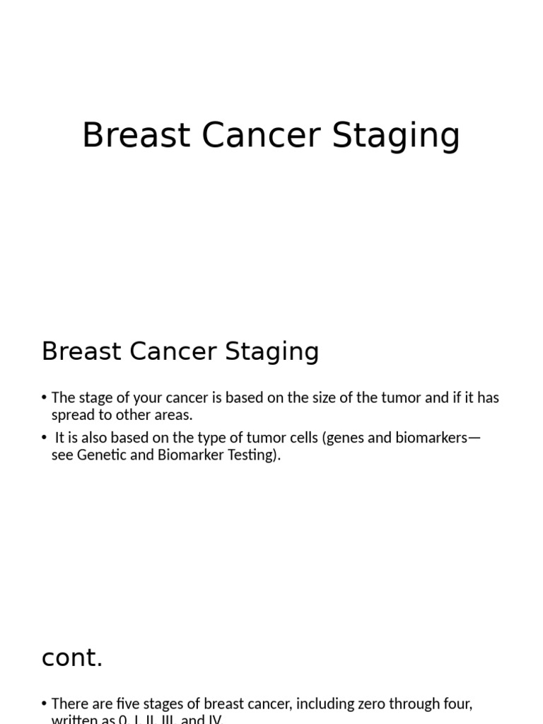 Breast Cancer Staging | PDF