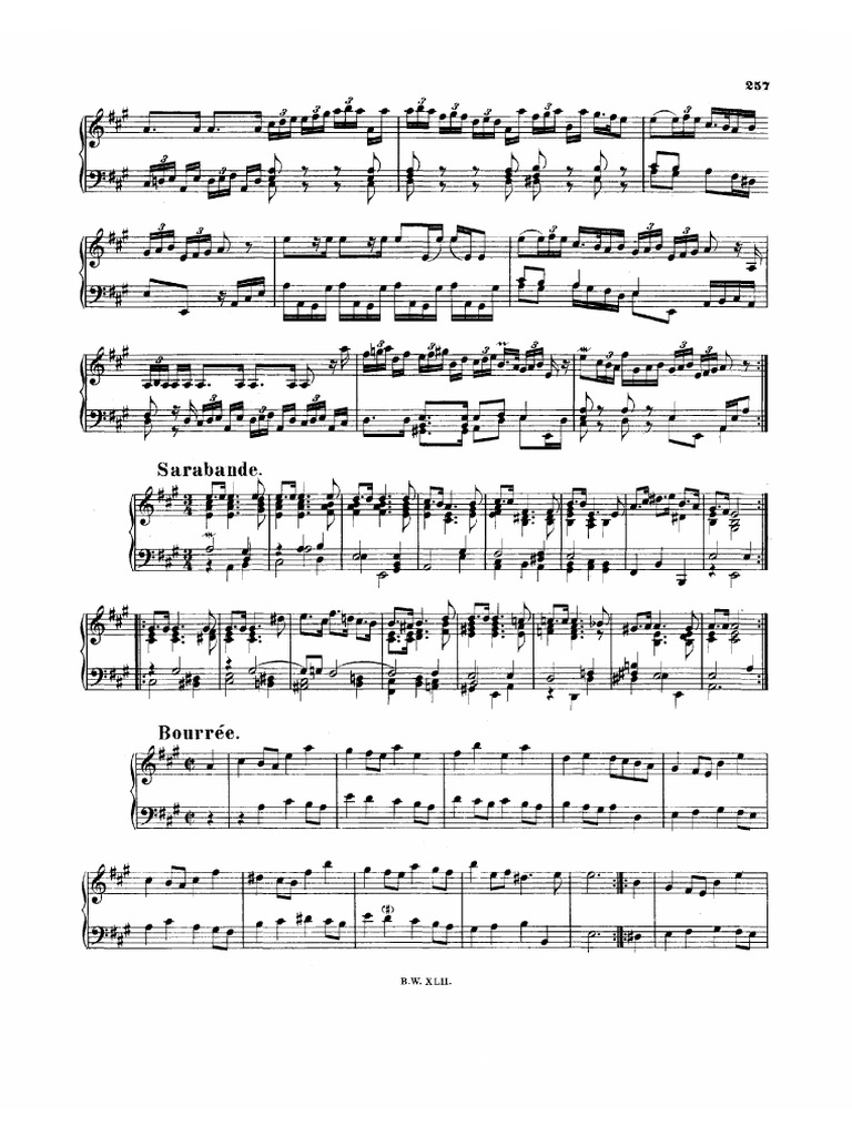 Bouree Suite A - BGA (Bach) | PDF