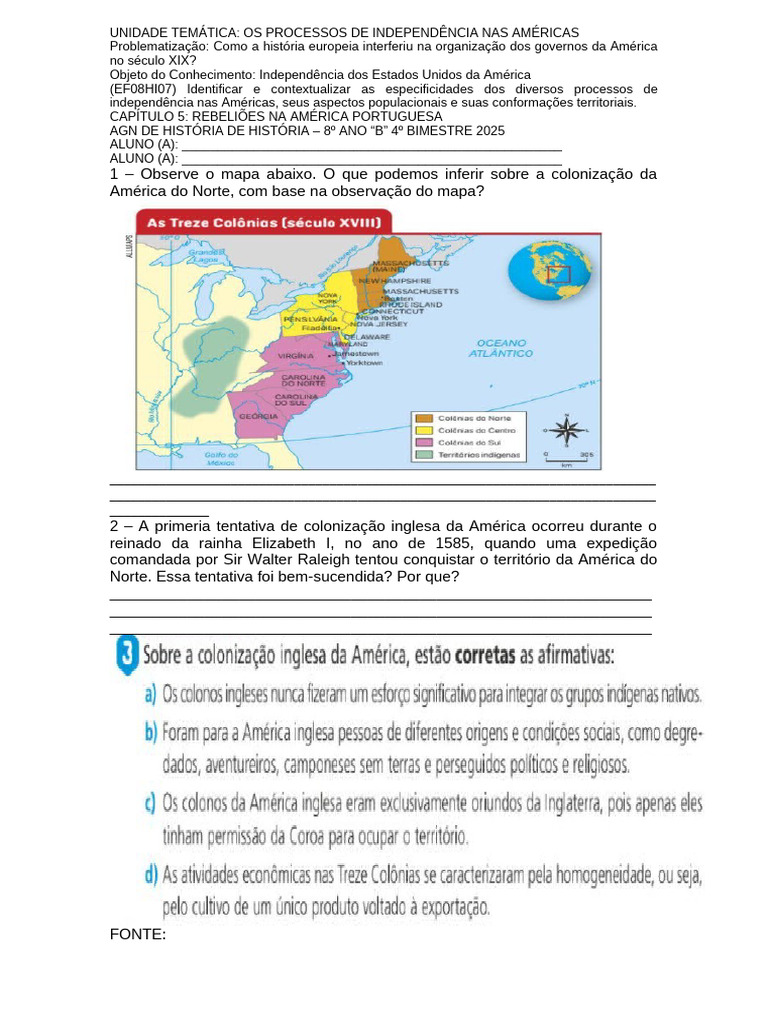 Agn 8 Ano B 4 Bimestre 2025 | PDF