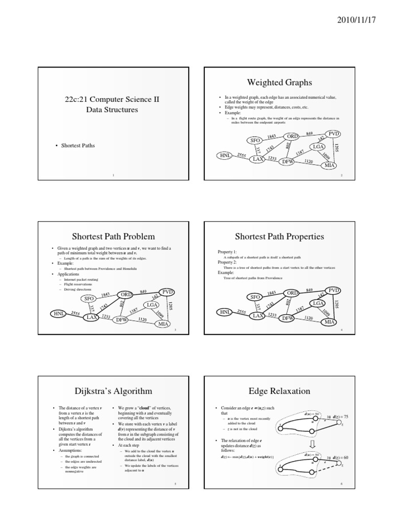 Weighted Graphs Shortest Paths Pdf Vertex Graph Theory Algorithms