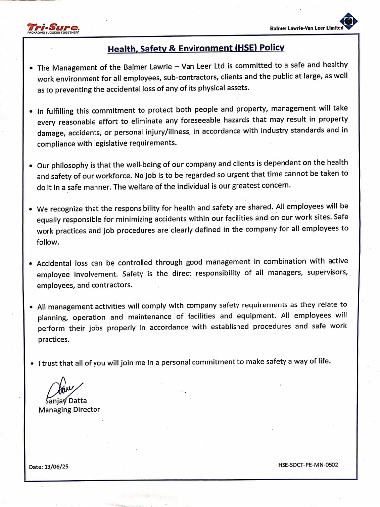 Safety Policy | PDF