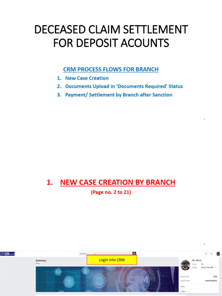 Deceased Claim Settlement Process Guide | PDF