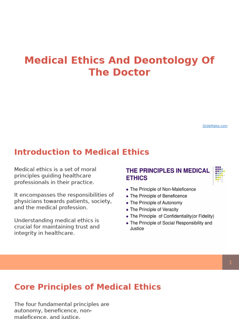 Medical Ethics and Deontology of the Doctor | PDF | Medical Ethics | Informed Consent