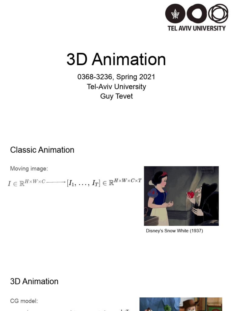 3D Animation | PDF | 3 D Computer Graphics | Applied Mathematics