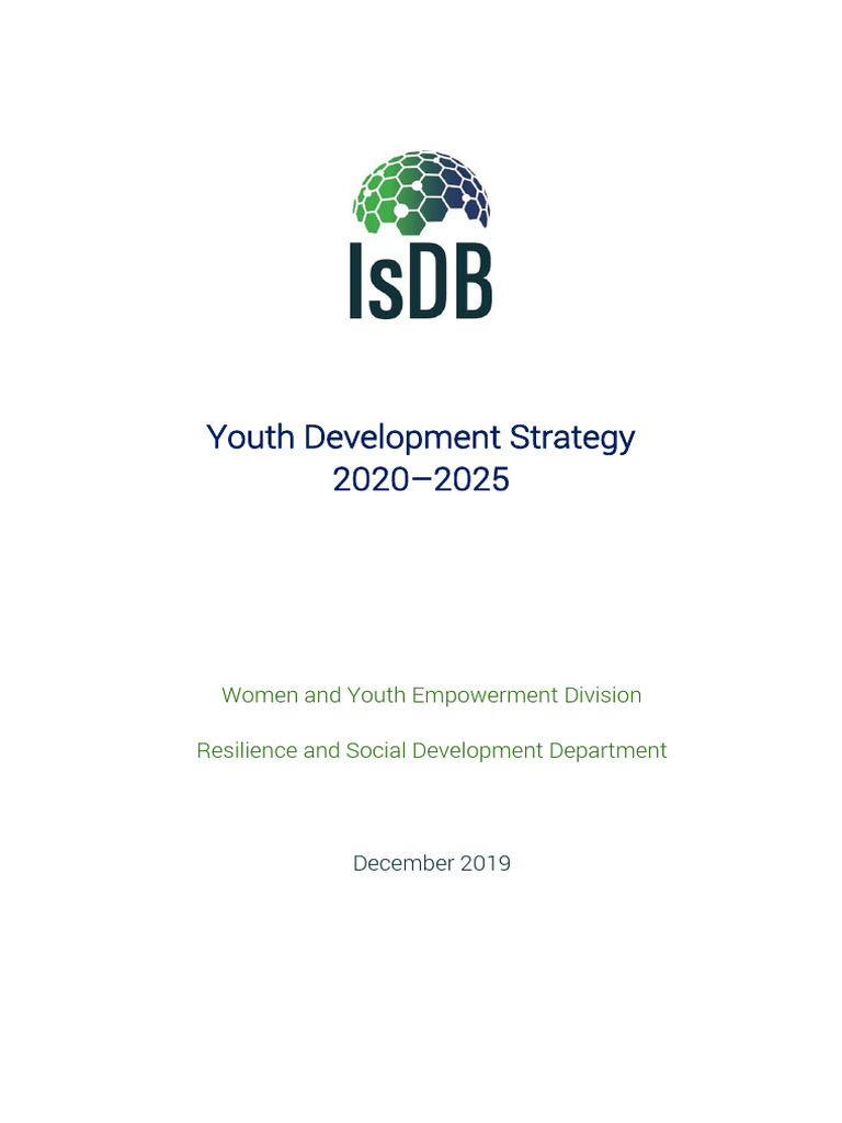 The IsDB Youth Development Strategy | PDF | Entrepreneurship | Unemployment