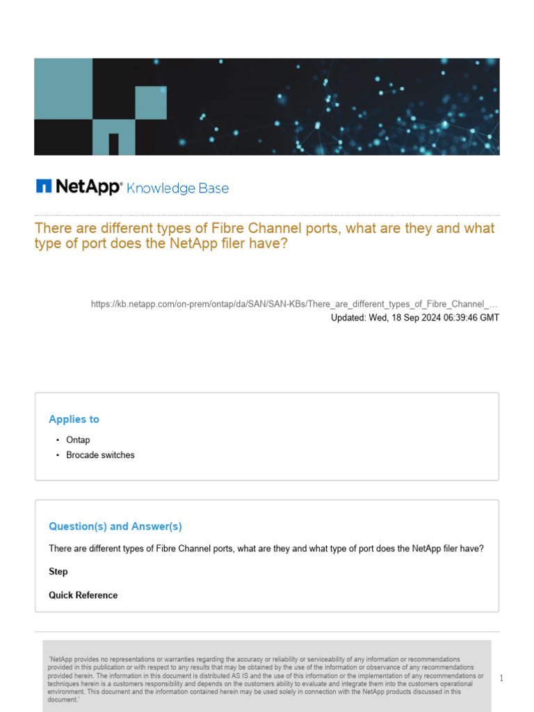 There Are Different Types of Fibre Channel Ports, What Are They and ...