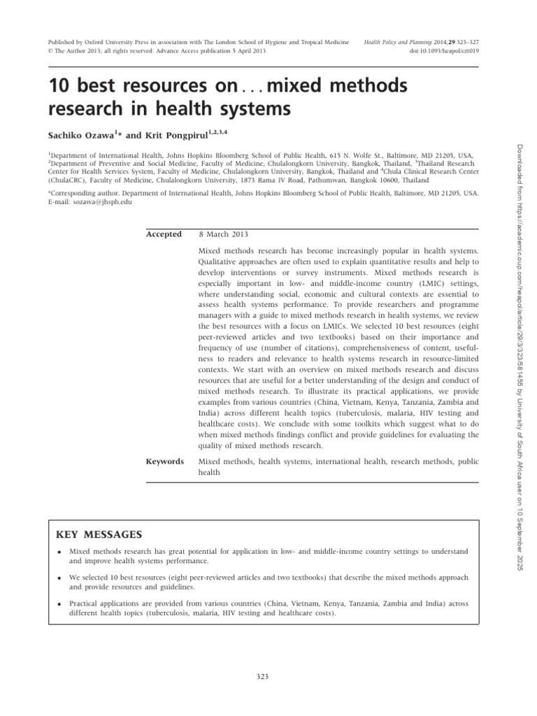 Mixed Methode | PDF | Qualitative Research | Quantitative Research