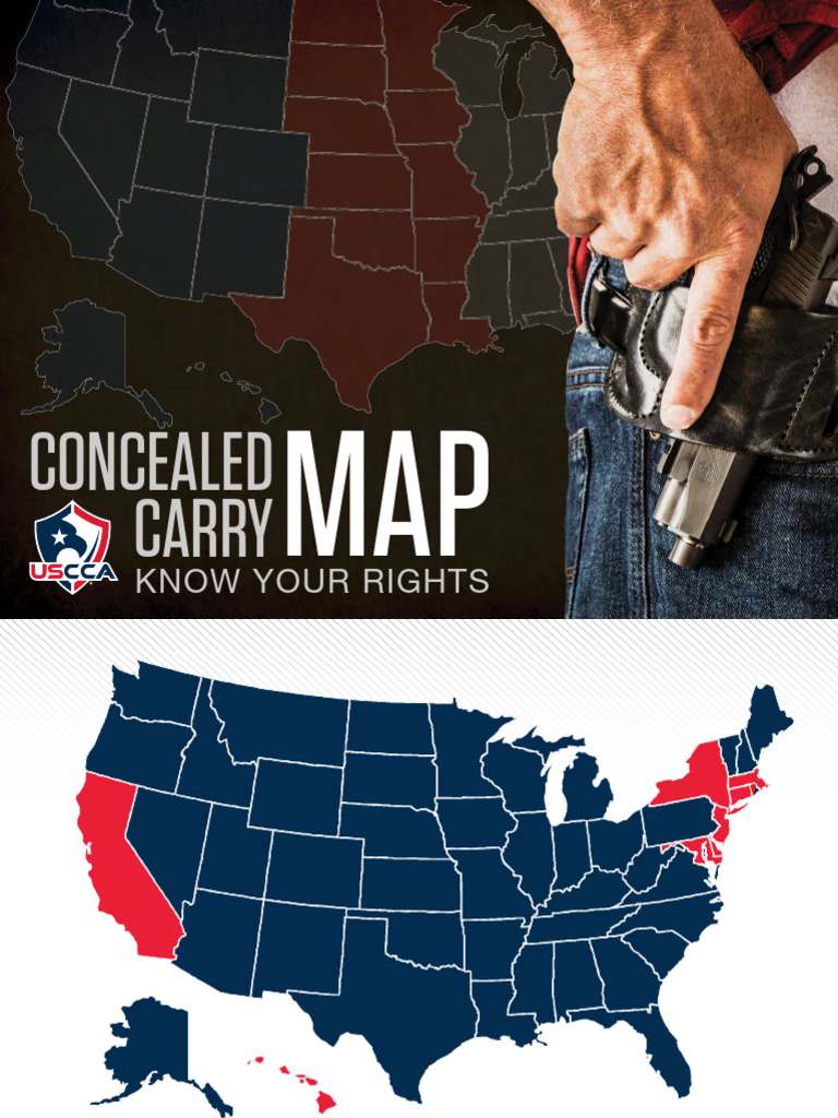 USCCA ConcealedCarryMap | PDF | Concealed Carry In The United States ...