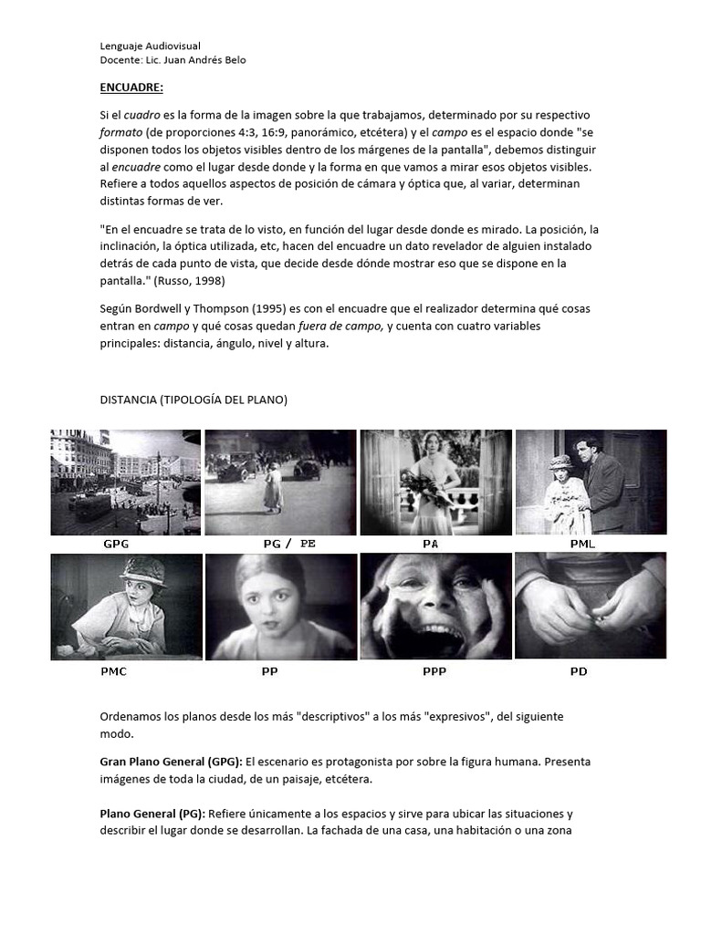 ENCUADRE+y+TIPOLOGI_A+DEL+PLANO | PDF