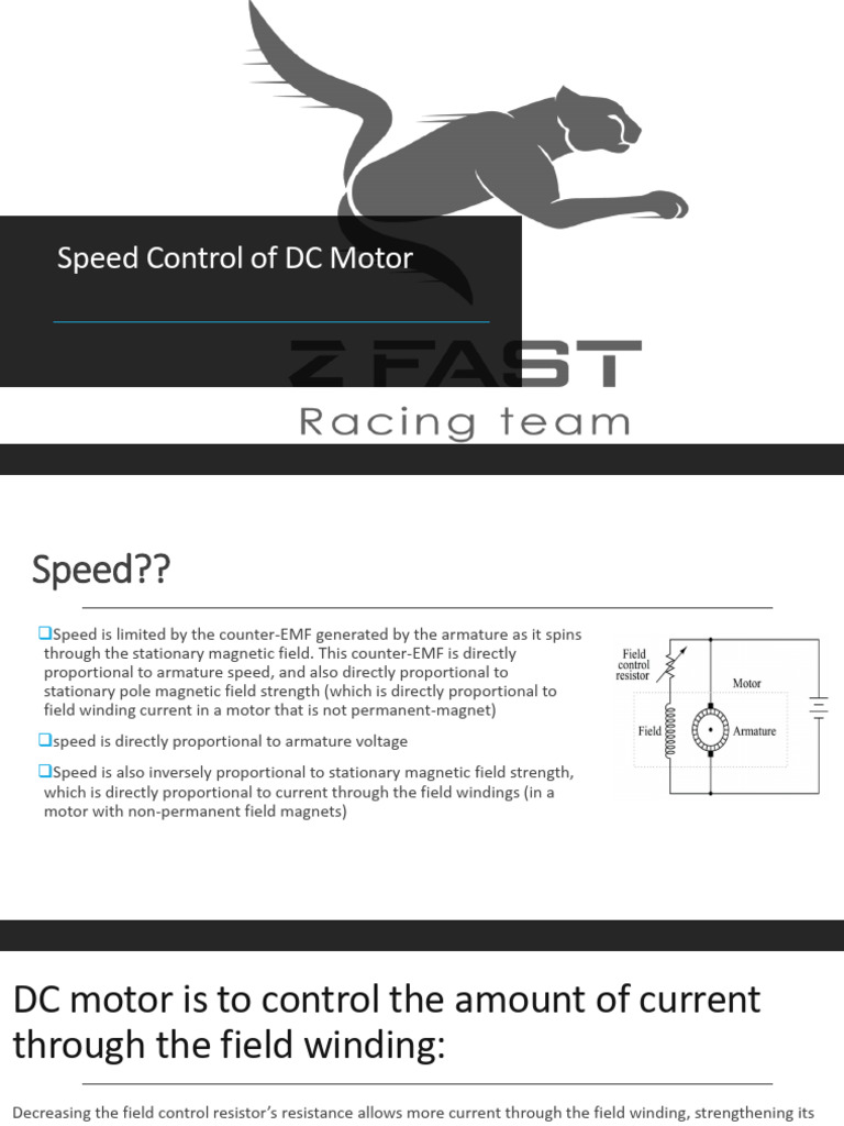 Speed Control of DC Motor | PDF