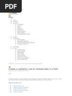 Validation Rule | PDF | Data Type | Microsoft Access