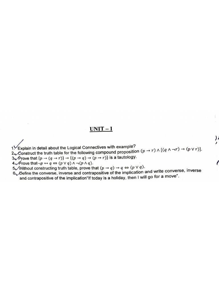 Module1 First Six Question and Answers | PDF
