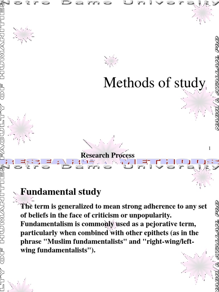 Methods of Study: Research Process | Download Free PDF | Cohort Study ...