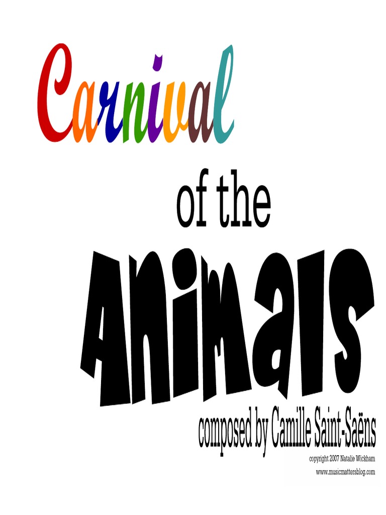 Carnival of The Animals Coloring Book | PDF