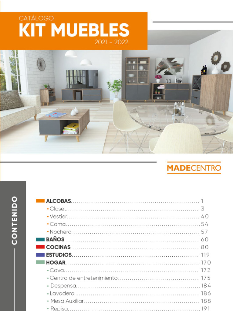 Catálogo de Closets Madecentro | PDF | Metalurgia | Mecanizado