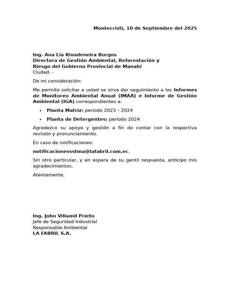 Seguimiento Iga Imaa | PDF