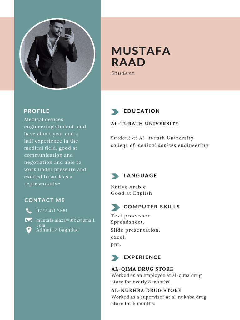 White Simple Student CV Resume | PDF