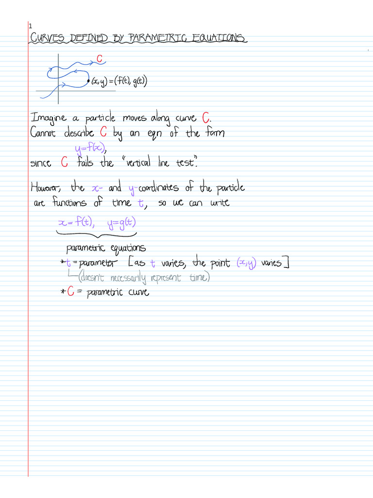 Parametric Equations | PDF