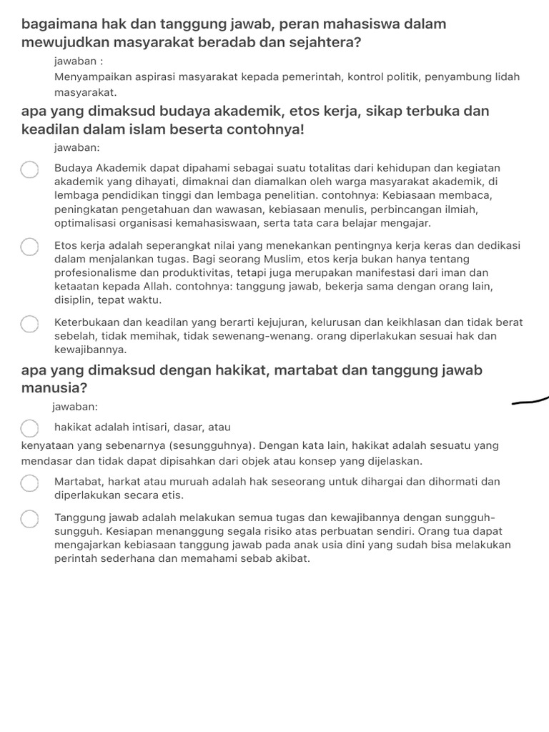 Bagaimana Hak Dan Tanggung Jawab, Peran Mahasiswa Dalam Mewujudkan… | PDF