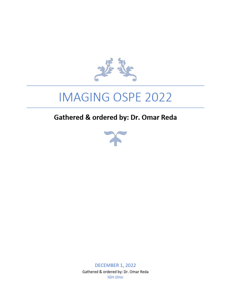 Imaging OSPE 3rd | PDF