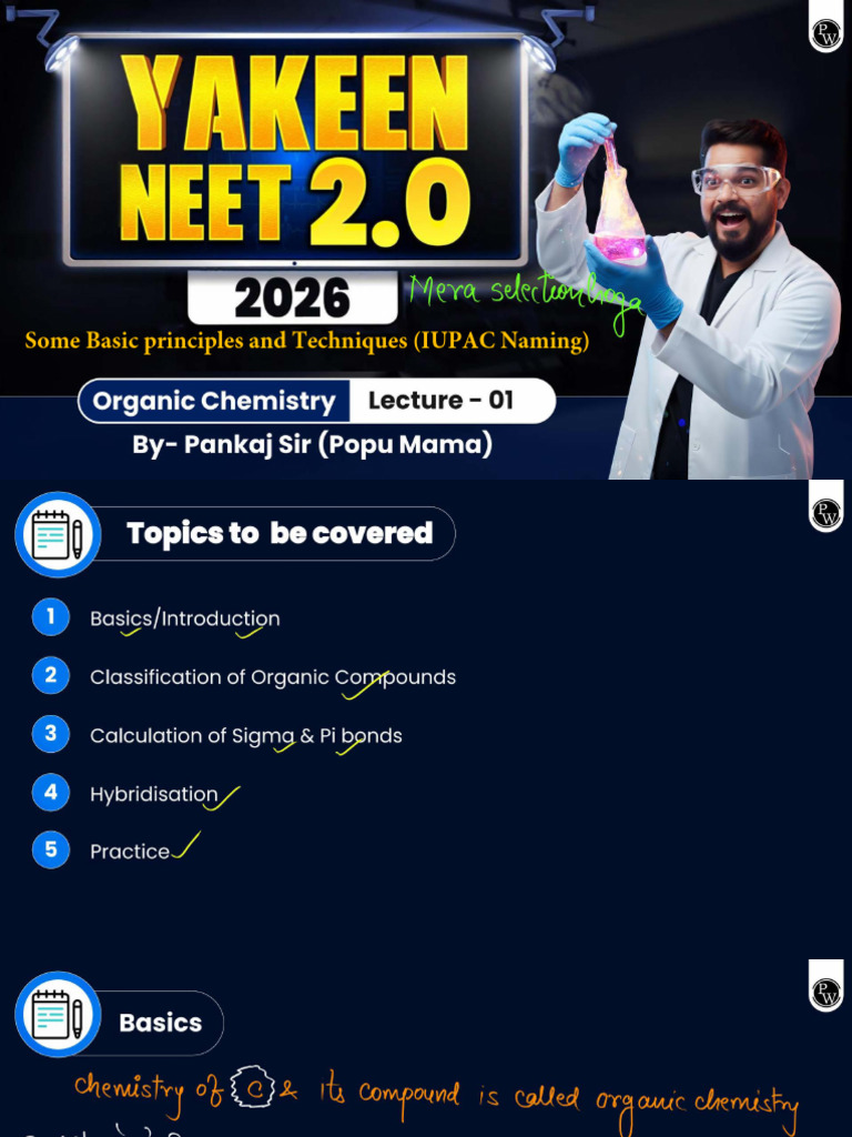 Organic Chemistry Some Basic Principles and Techniques (IUPAC Naming ...