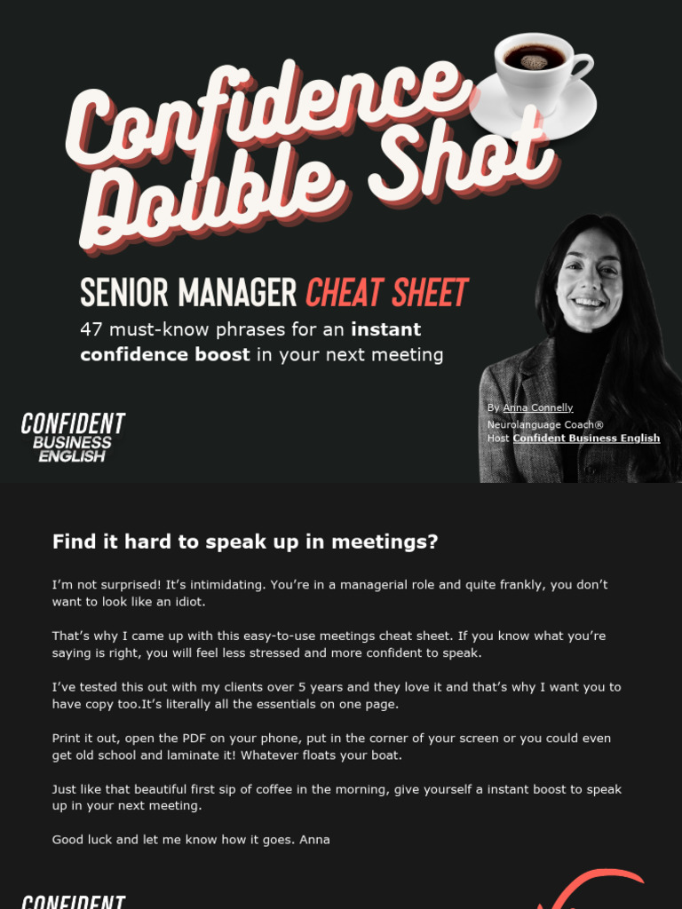 Confidence Double Shot | PDF