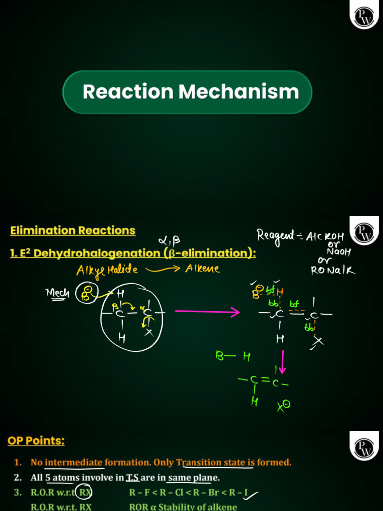 Reaction Mechanism, Rate of Reactions & Name Reactions Organic-3-120 | PDF