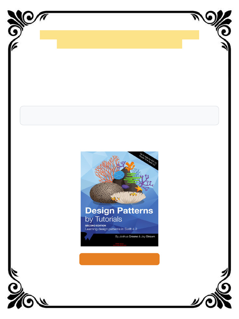 Design Patterns by Tutorials Learning design patterns in Swift 4 2 ...