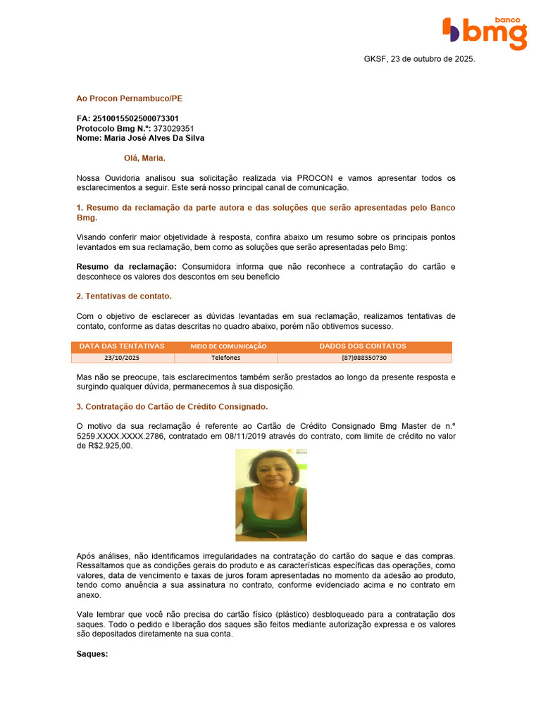 Maria Jose Alves Da Silva | PDF | Crédito consignado | Cartão de crédito