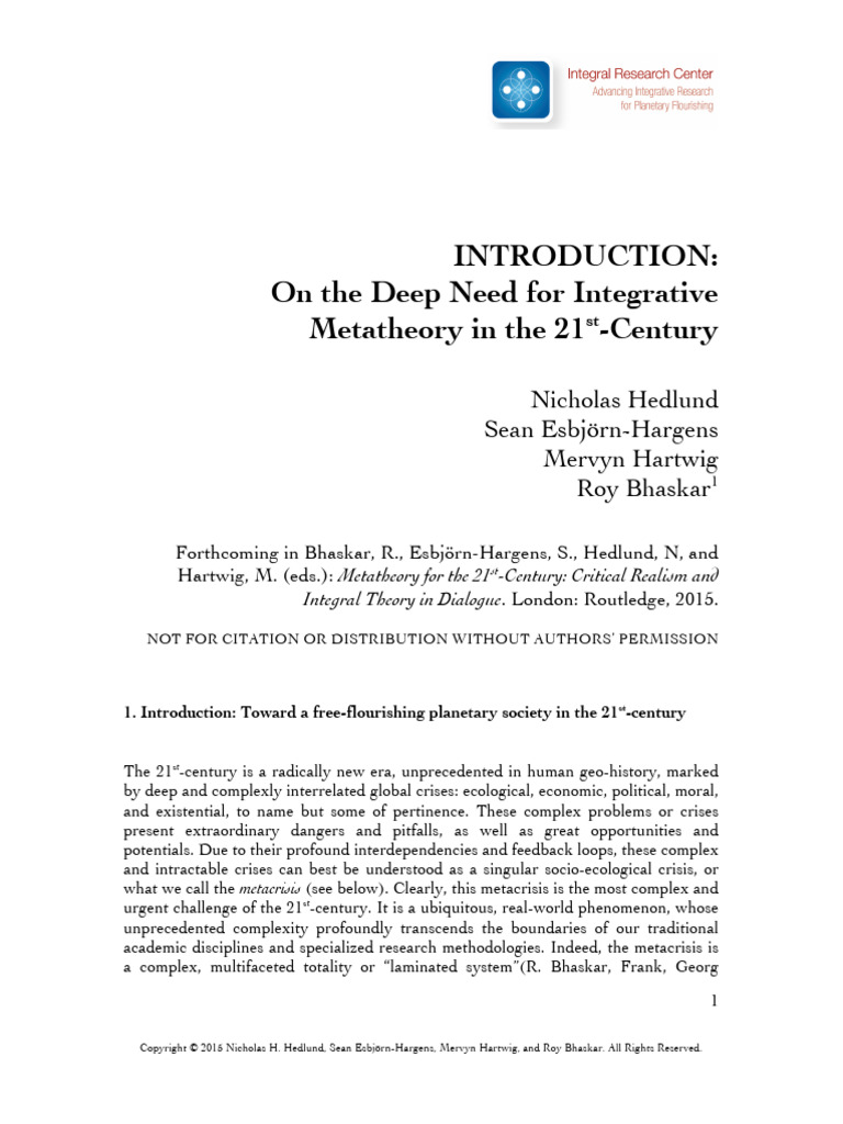 00 On - The - Deep - Need - For - Integrative - Metathe | PDF ...