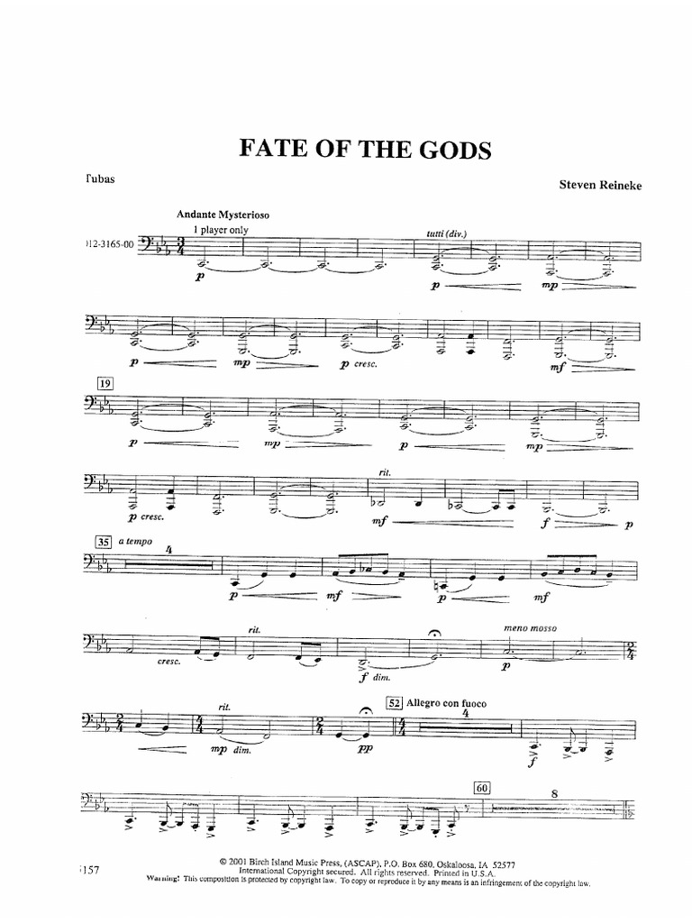 Fate of The Gods - Tuba Dó | PDF