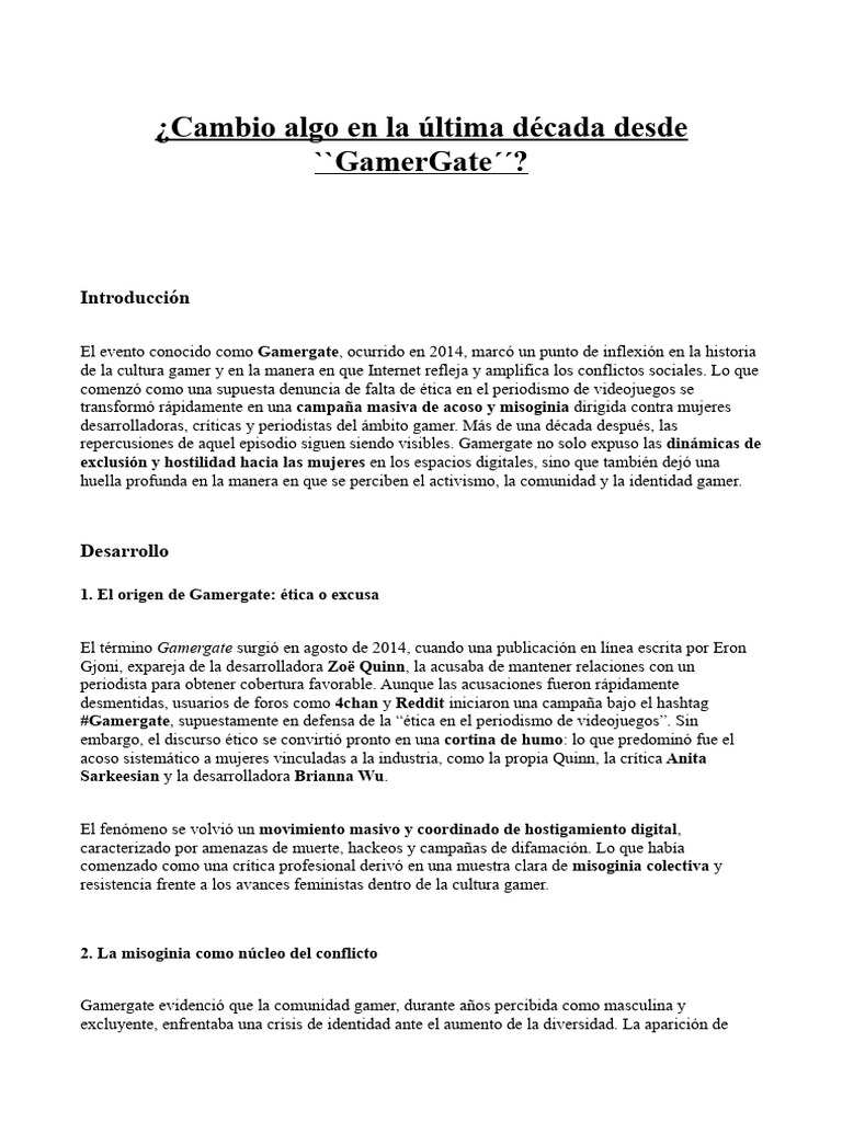 Gamer Gate | PDF