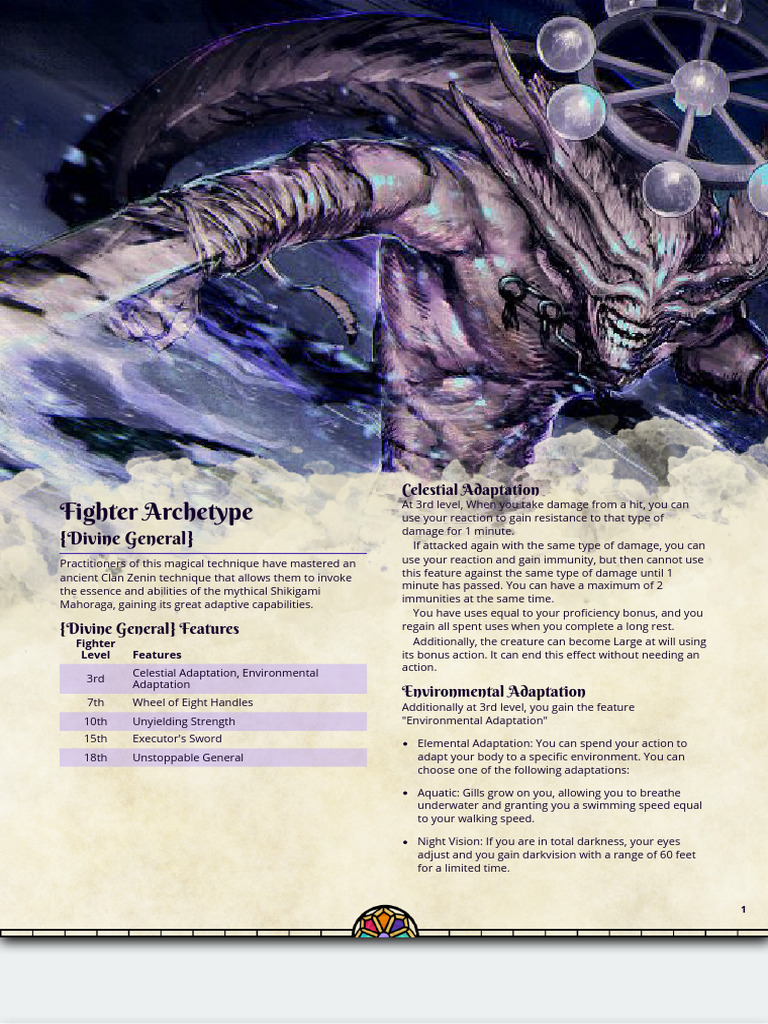 Divine General Fighter Archetype Guide | PDF