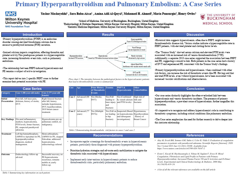 Hyperparathyroidism and Pulmonary Embolism Cases | PDF | Thrombosis ...