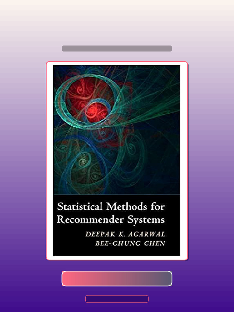 Ultimate Bundle Statistical Methods for Recommender Systems eBook and ...
