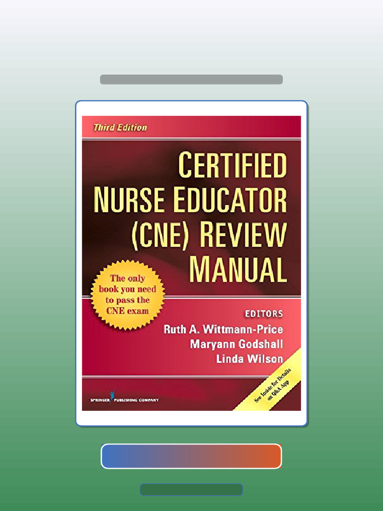 Ultimate Bundle Certified Nurse Educator CNE Review Manual Third ...