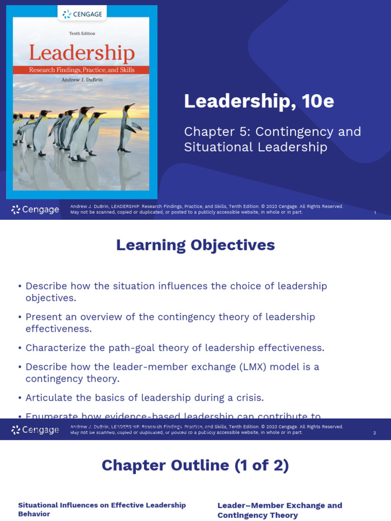 Contingency & Situational Leadership Insights | PDF | Leadership ...