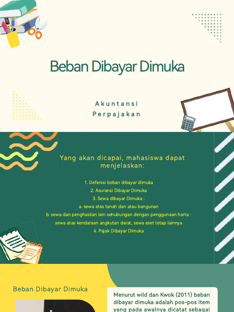Pajak Dibayar Dimuka dalam Akuntansi | PDF