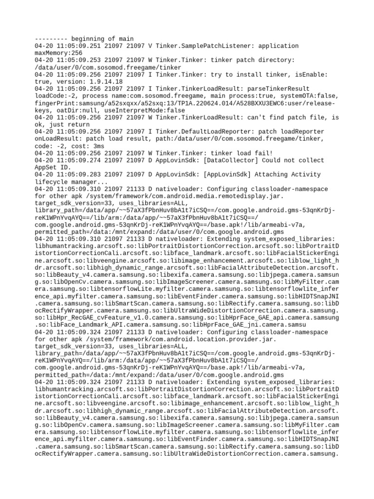Eegame Logcat | PDF | Software Development | Operating System Technology