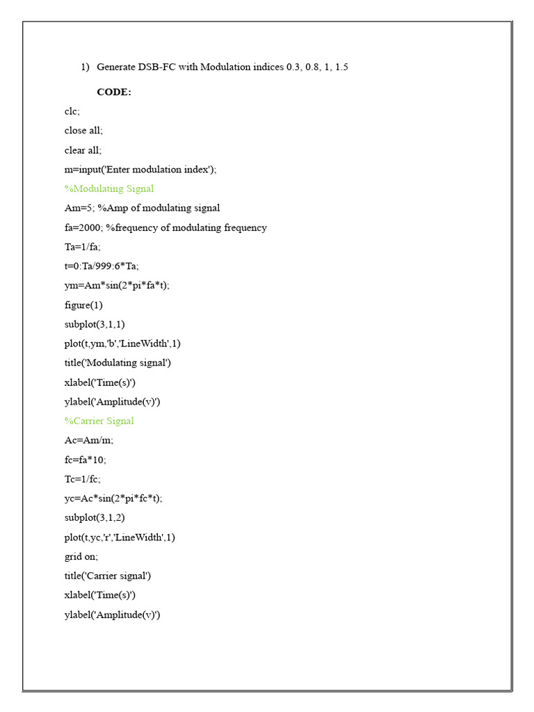 AM Modulation | PDF | Frequency Modulation | Sound Production Technology