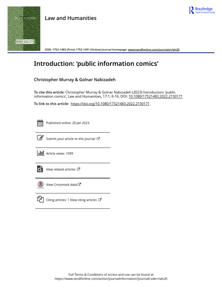 Public Information Comics Overview | PDF