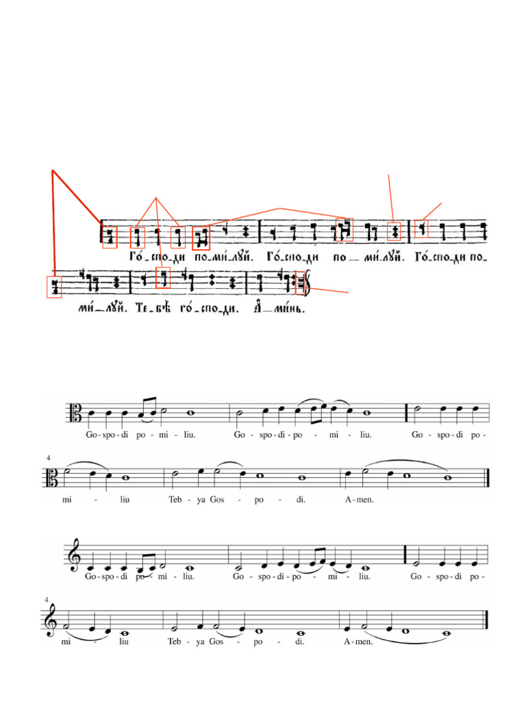 Understanding Square-Note Notation | PDF | Clef | Musical Notation