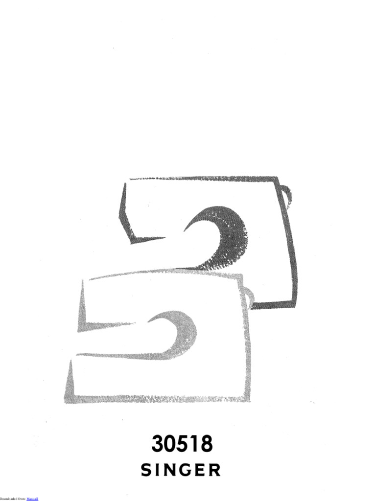 Singer 30518 Sewing Machine Instruction Manual | PDF